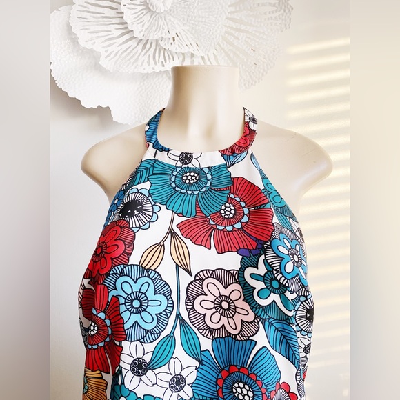 Modcloth | Tops | New Modcloth Flower Power Halter Top Sexy Artsy 7s ...